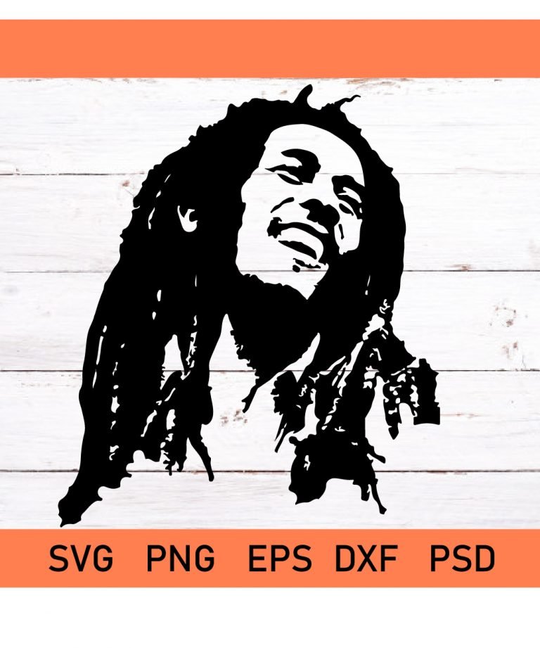 Bob Marley svg, Bob Marley cut files, Bob Marley image, Bob Marley ...
