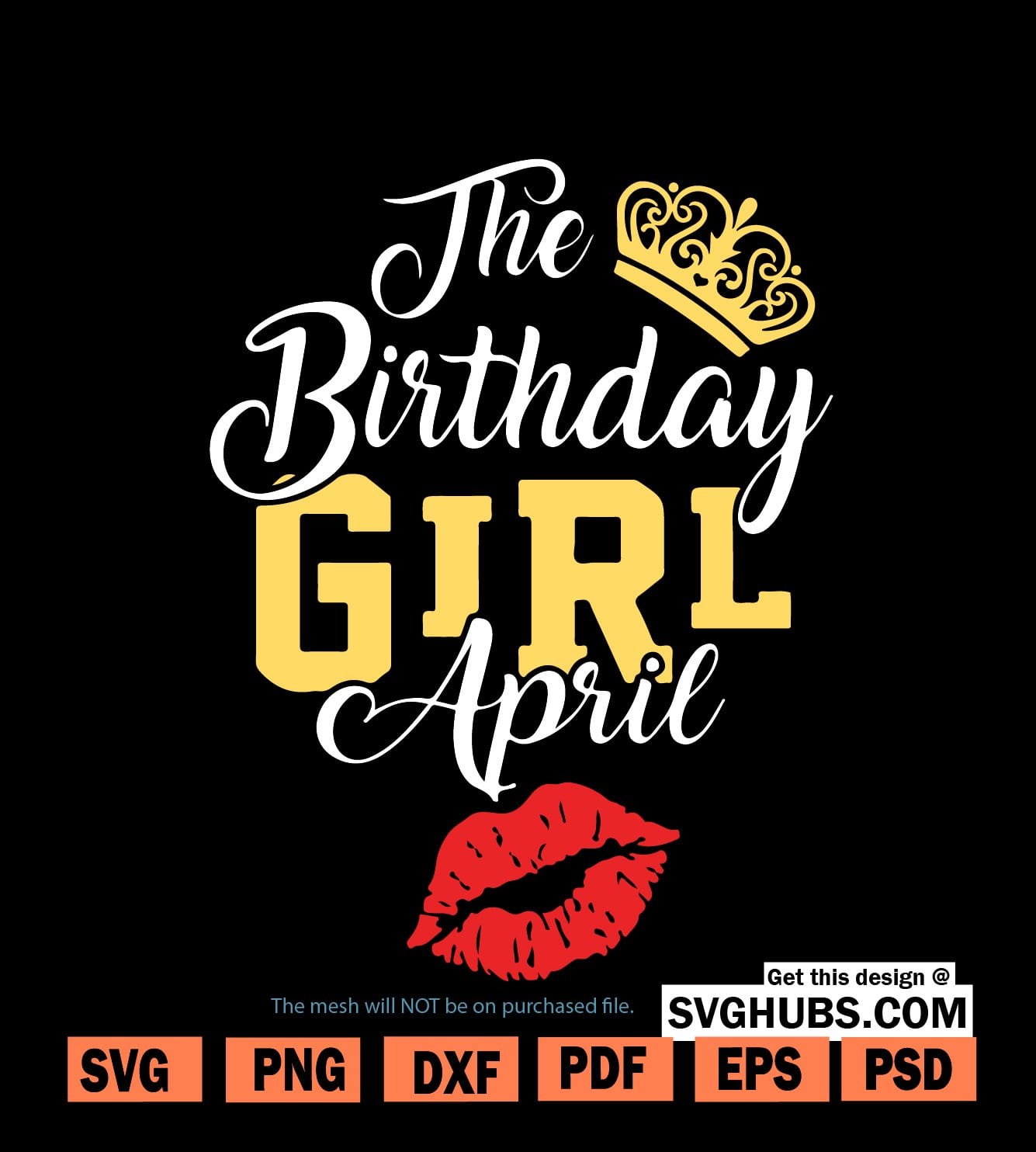 April Girl Birthday Svg The Birthday Girl April Svg April Girl Svg