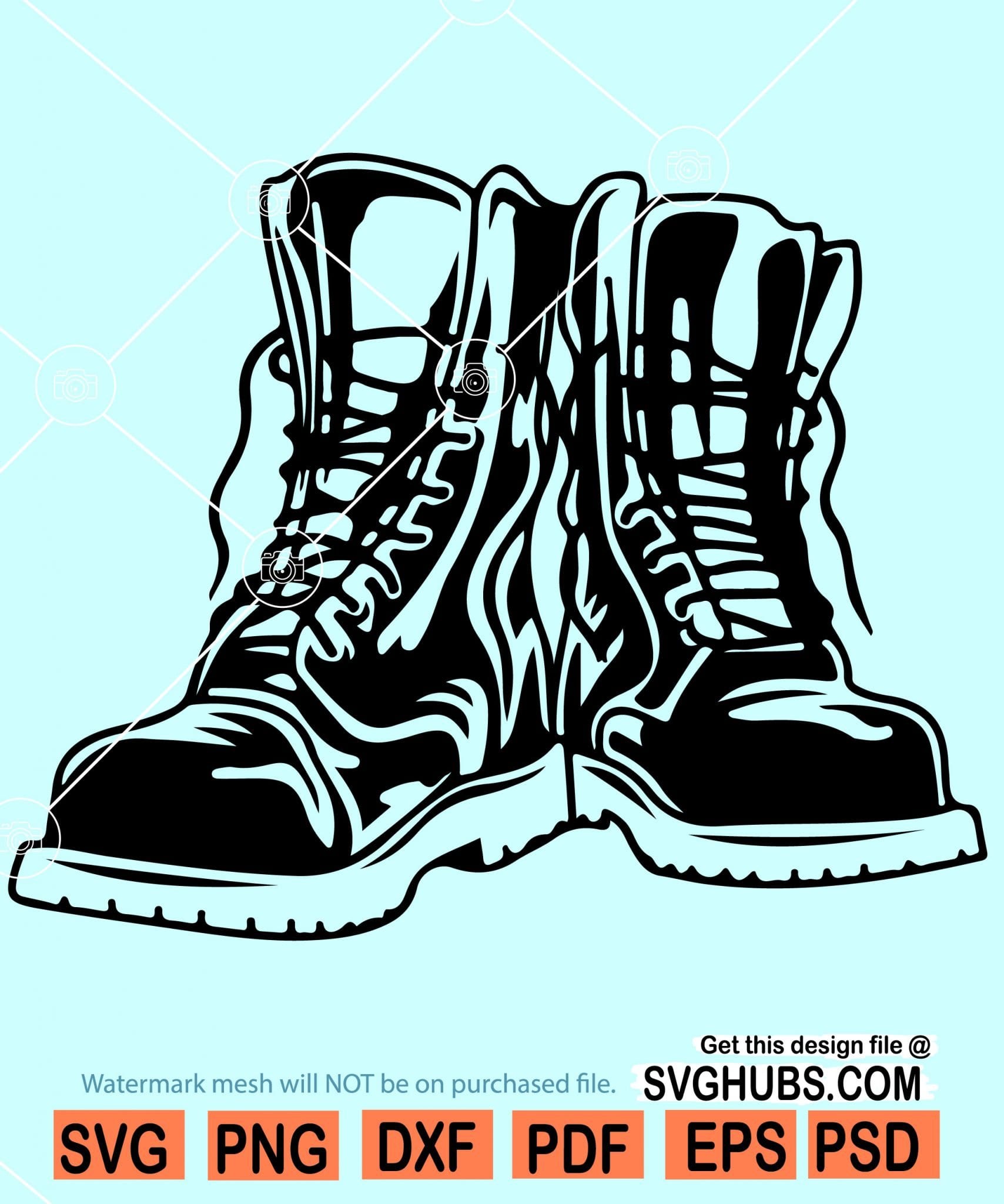 Us Combat Boots Svg, military svg boots, soldier svg, boots svg - Svg Hubs