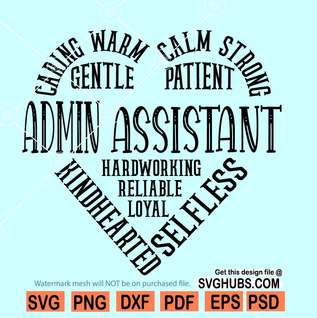 Admin assistant svg, office assistant SVG, Administrative Assistant svg