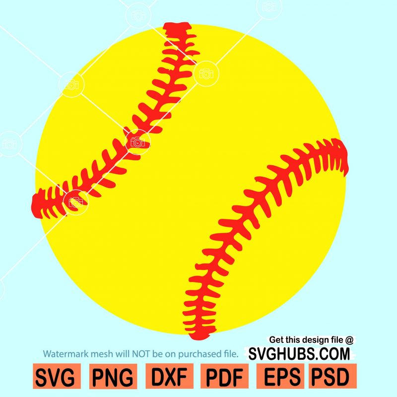 Softball Ball Svg, Softball Ball Svg Files - Svg Hubs
