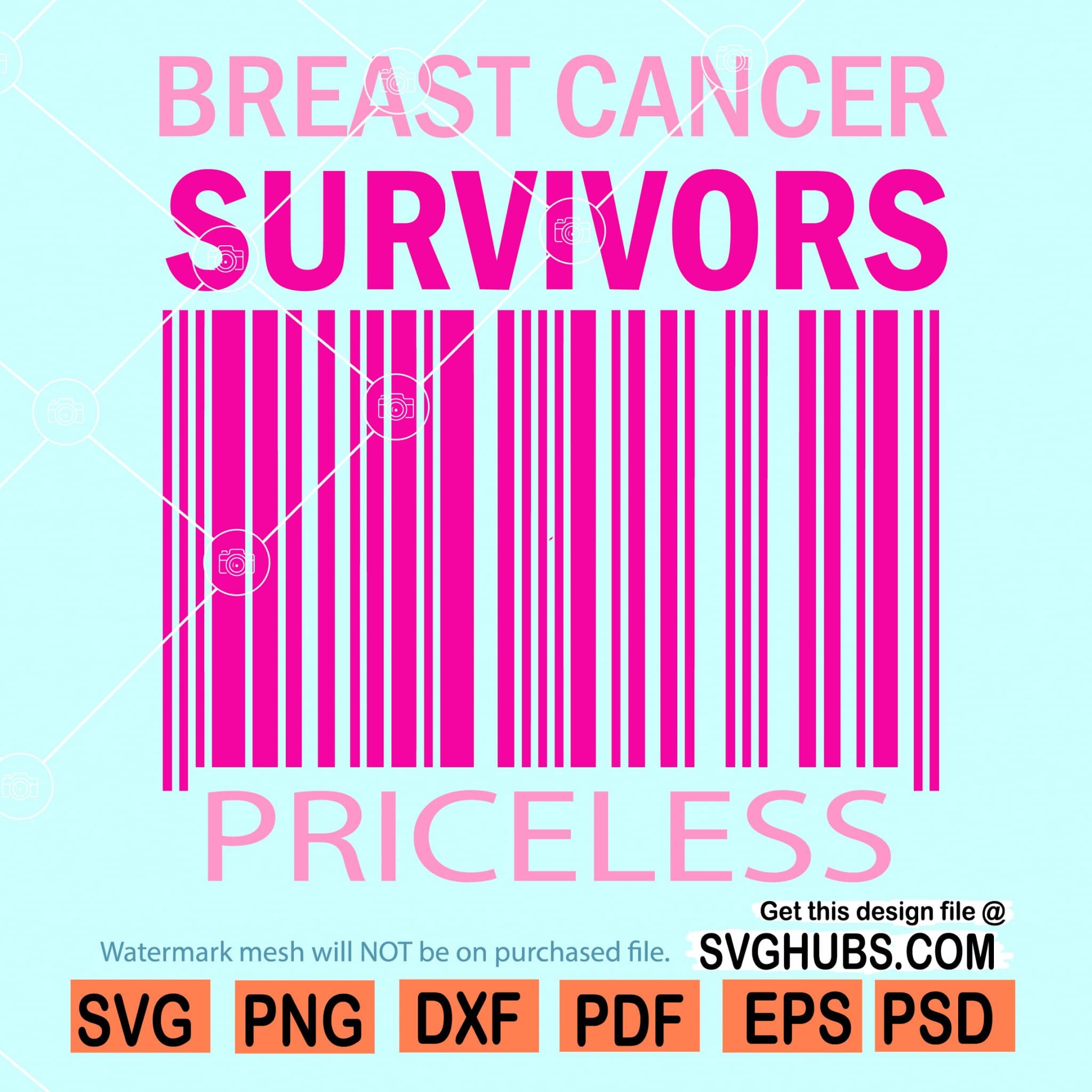 Cancer survivors Bar Code Svg, Priceless Cancer Bar Code Svg - Svg Hubs