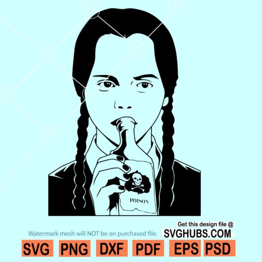 Wednesday Addams Svg, Halloween Svg, Addams Family Svg