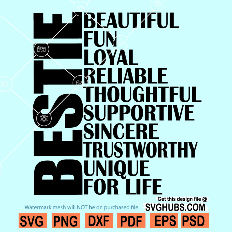 Bestie adjective SVG, Bestie noun svg, besties svg, Best Friends SVG ...