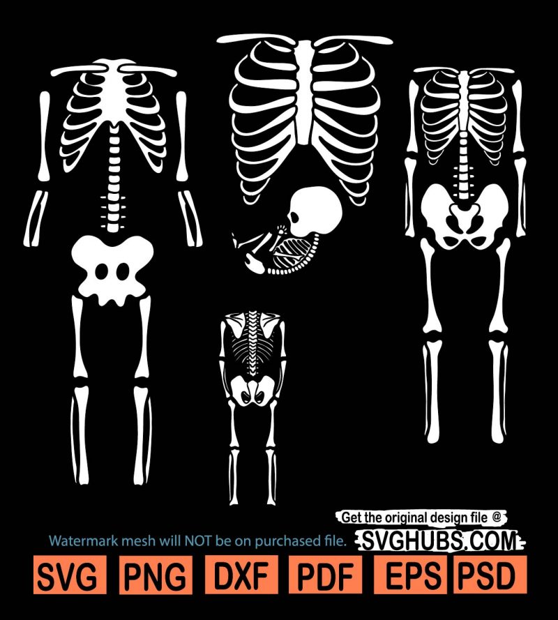 Halloween Skeleton Costume svg, Halloween costume svg, Halloween bones ...