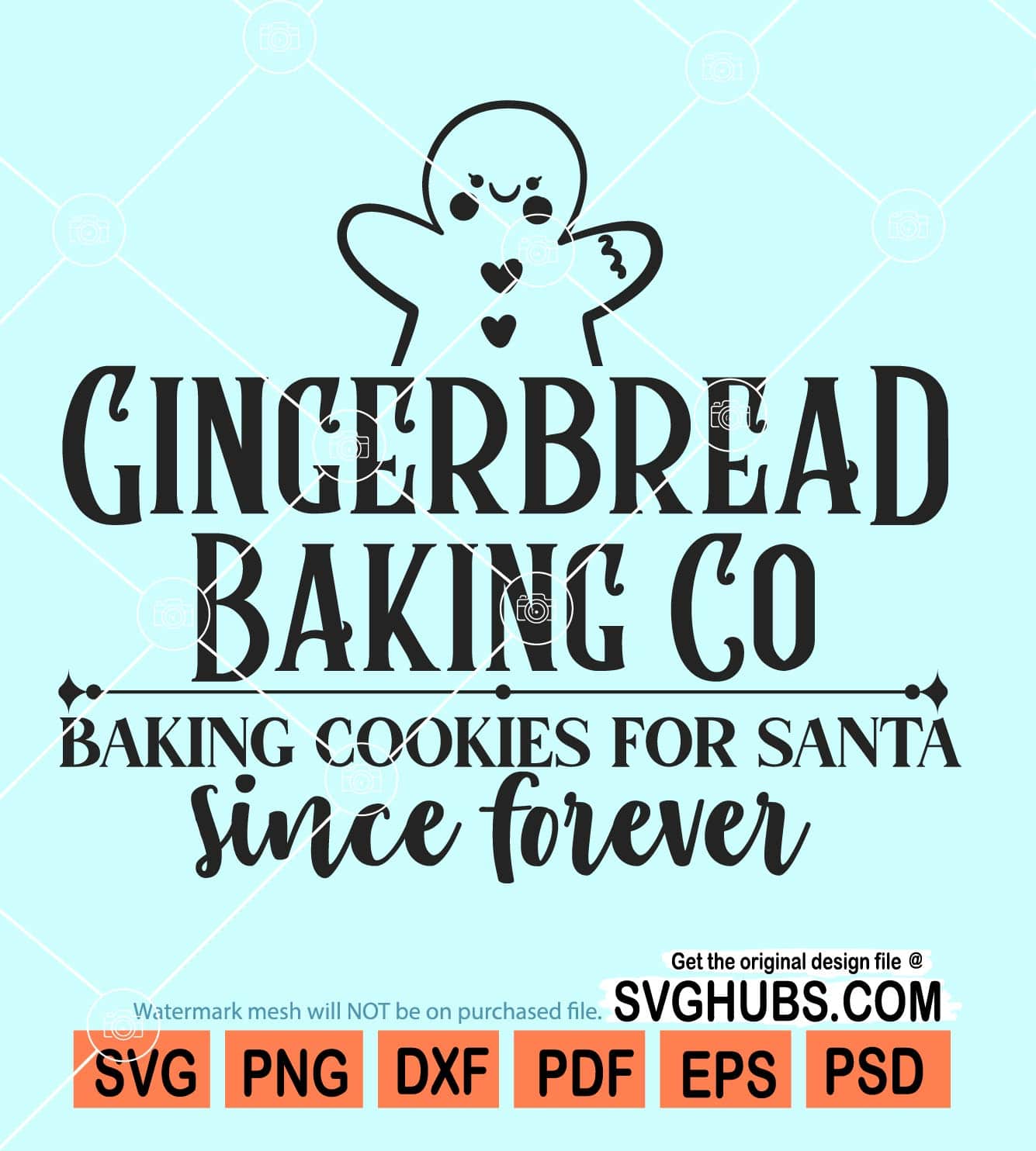 Gingerbread baking sign svg - SVG HUBS