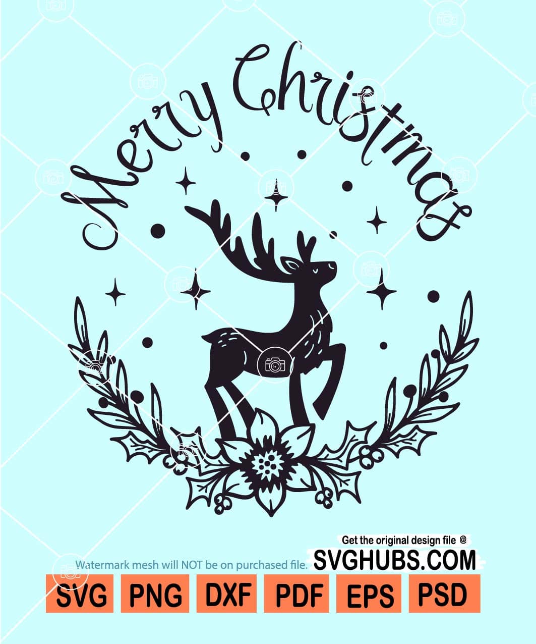Merry christmas deer svg, Christmas Deer Svg, Christmas reindeer svg ...