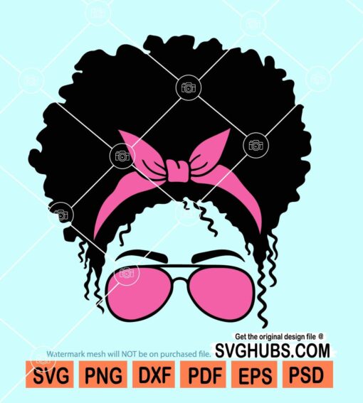 Messy Bun Hair Bow SVG, Messy Bun Svg, Mom Life SVG, Messy Bun Mom Life Svg