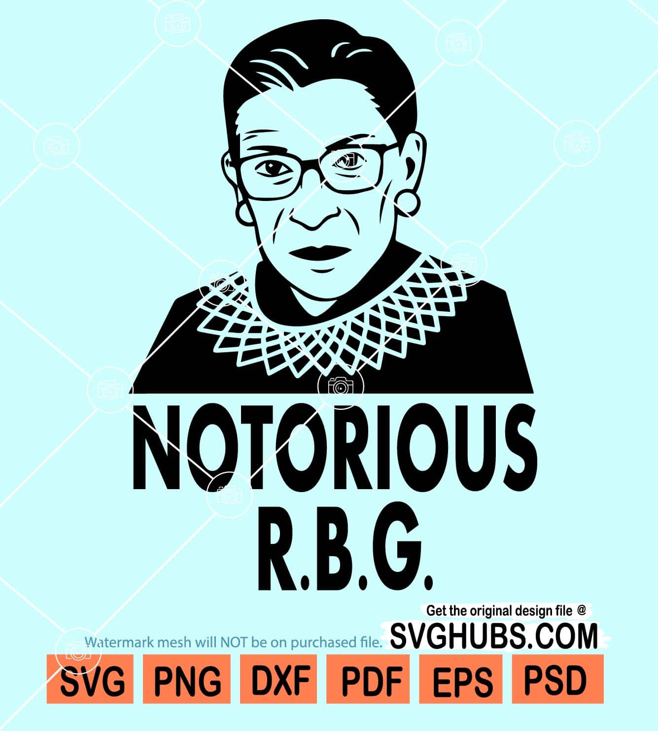 Notorious RBG SVG, Ruth Bader Ginsburg SVG, Ruth Bader Ginsburg silhouette svg, Notorious SVG ...