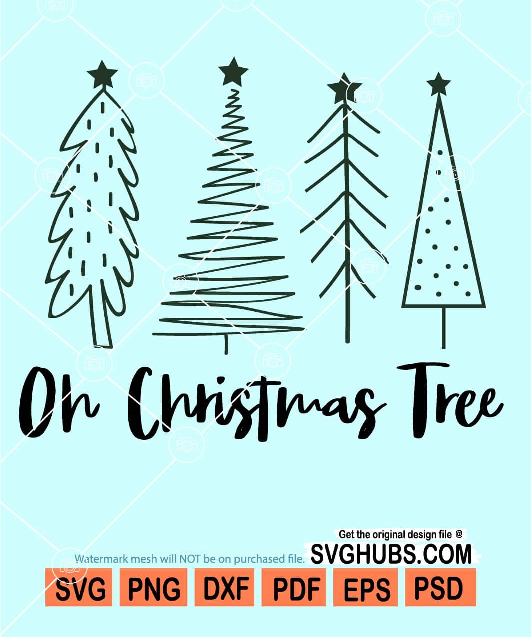 Oh Christmas Tree Svg - SVG HUBS