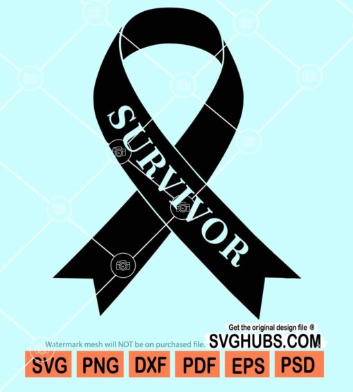 Survivor ribbon svg, cancer awareness ribbon svg, cancer survivor svg ...