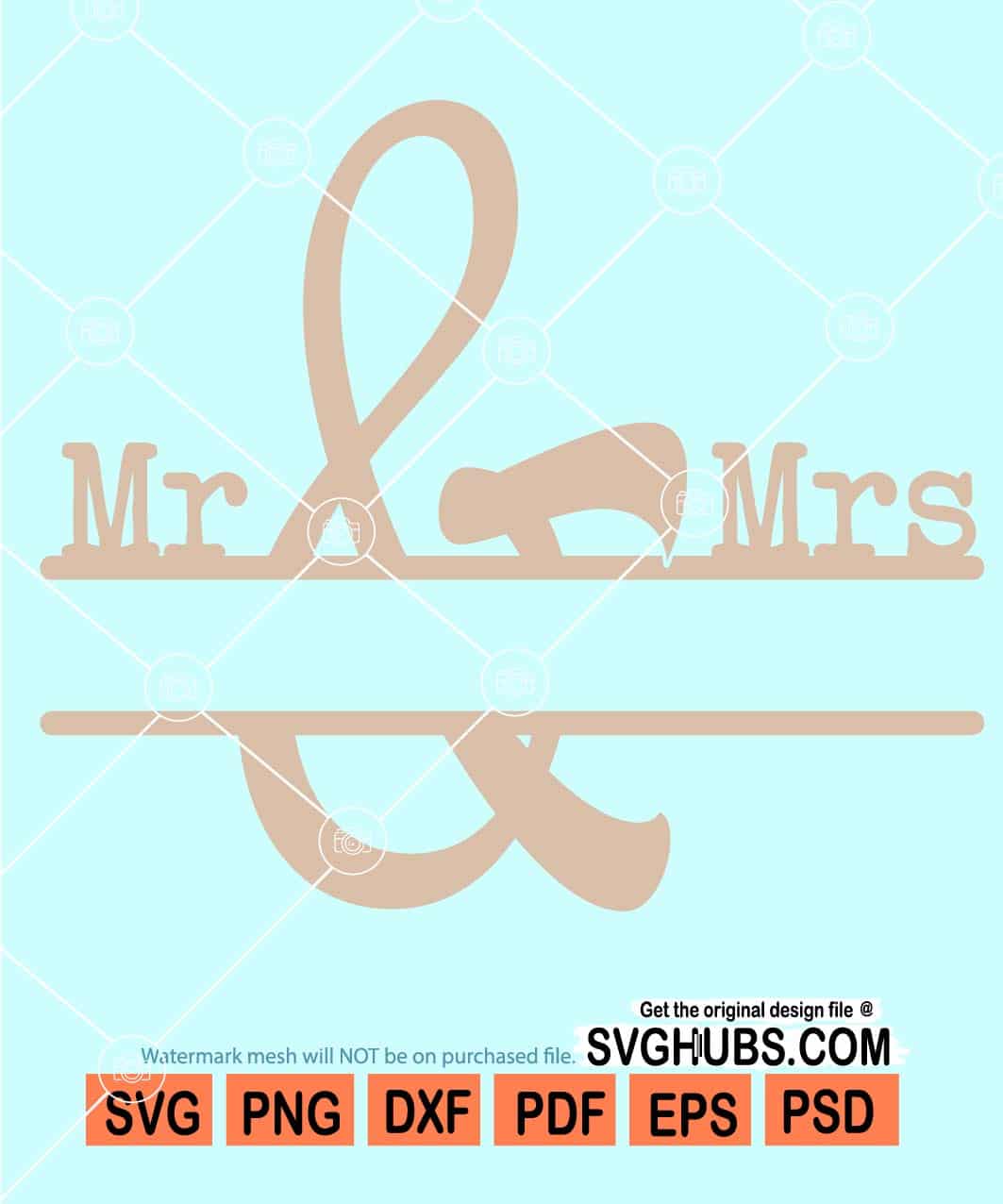 Wedding split monogram svg, wedding t-shirt svg, Mr and Mrs Split ...