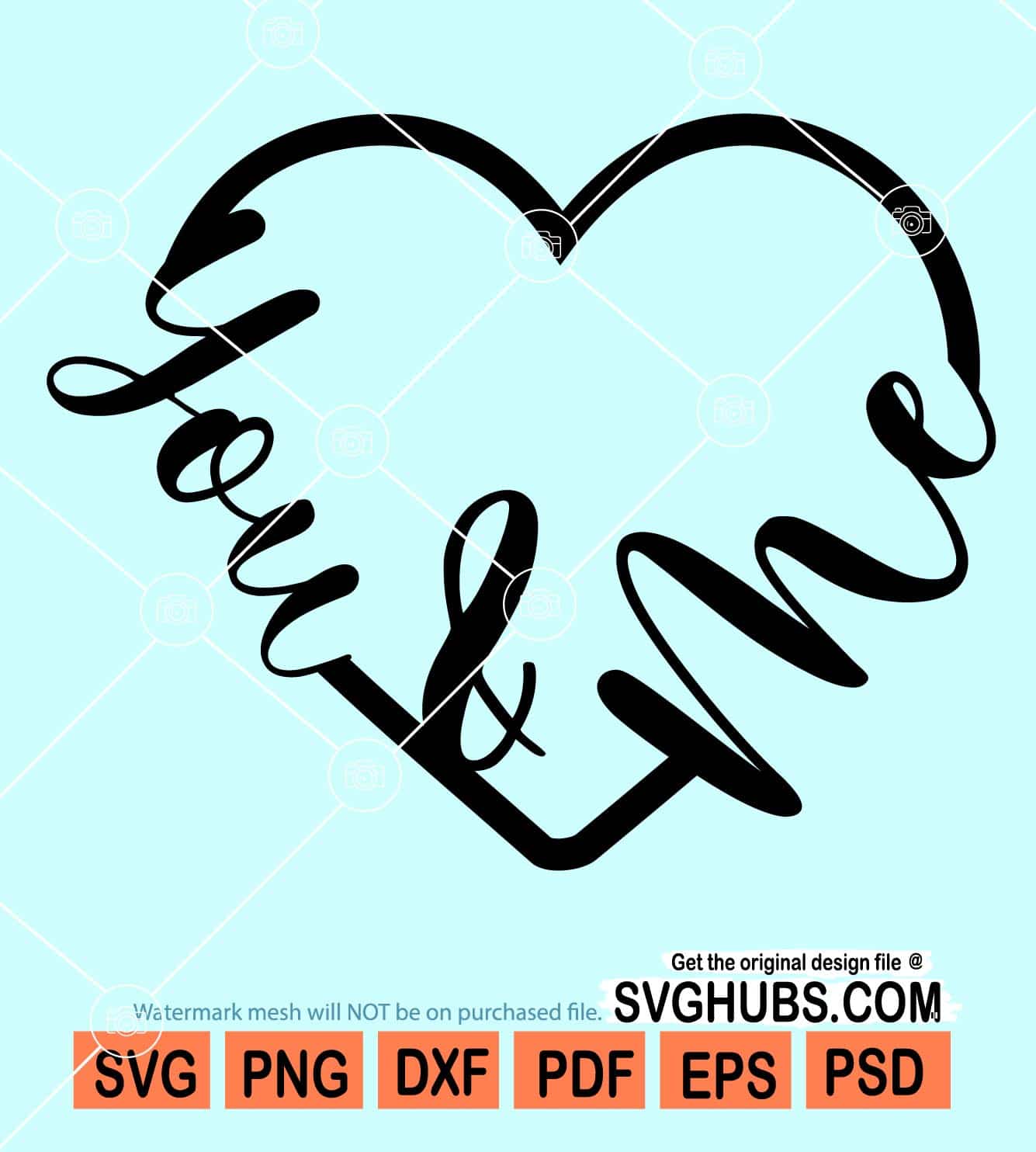 You and me svg, love heart svg, couple valentines svg, heart svg, Love ...
