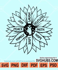 Sunflower faith love hope svg - SVG HUBS