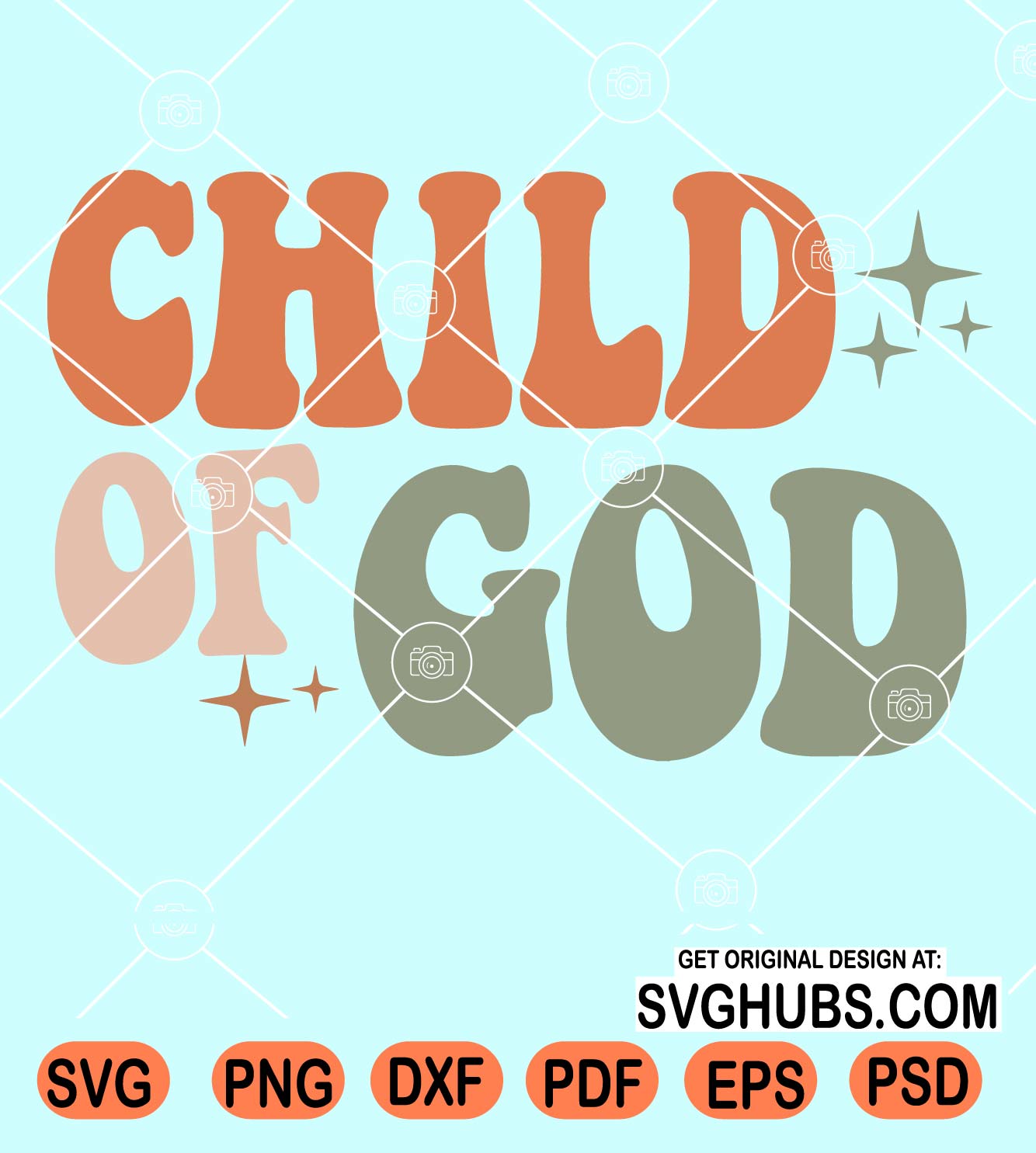 Child of God retro svg, Wavy Letters Svg, Christian Quotes SVG ... Child of God retro svg, Wavy Letters Svg, Christian Quotes SVG ...