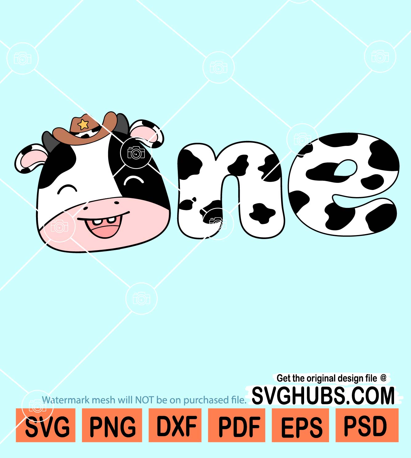 One year baby cow birthday svg, birthday cow svg, Cow print svg ...