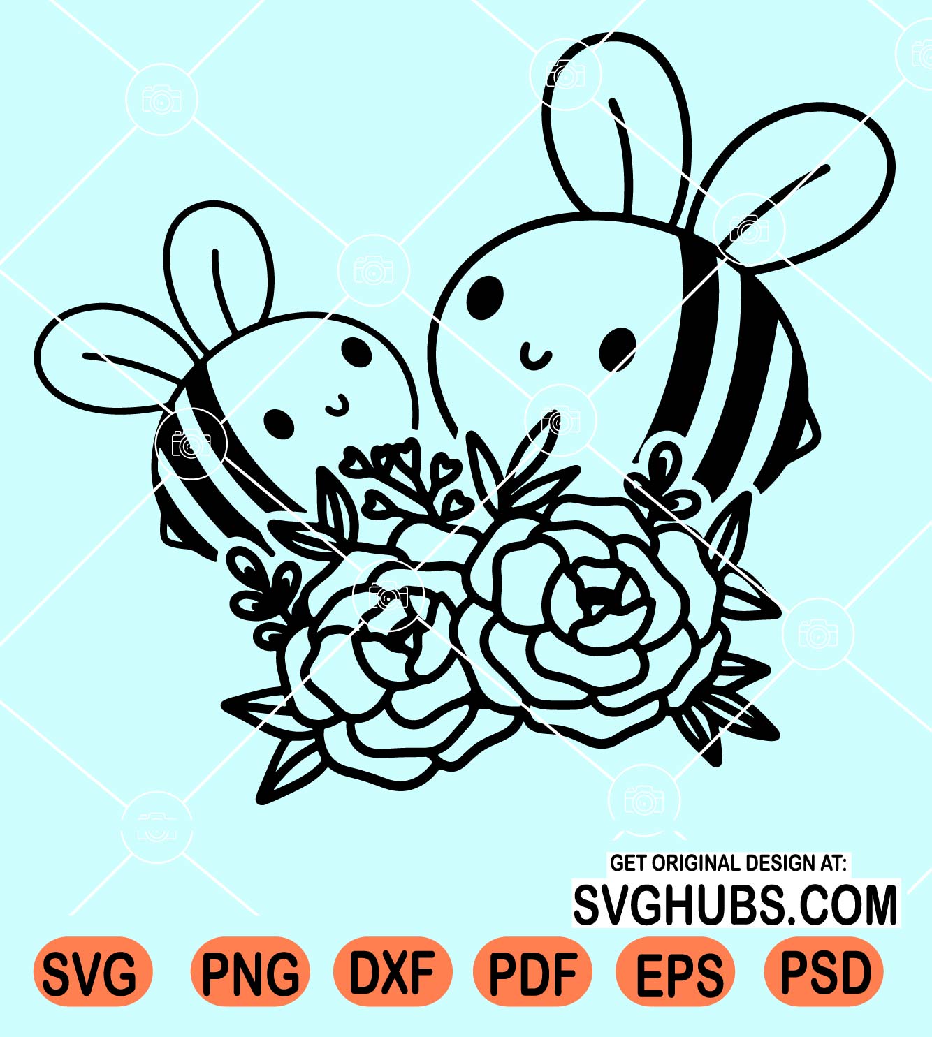 Floral bees svg, Flower bee svg, Save the Bees svg, Bee Kind svg, Honey ...