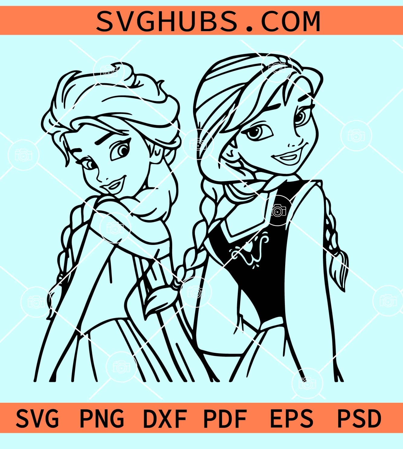 Elsa And Anna Svg Frozen Svg Frozen Elsa And Anna Svg Princess Porn