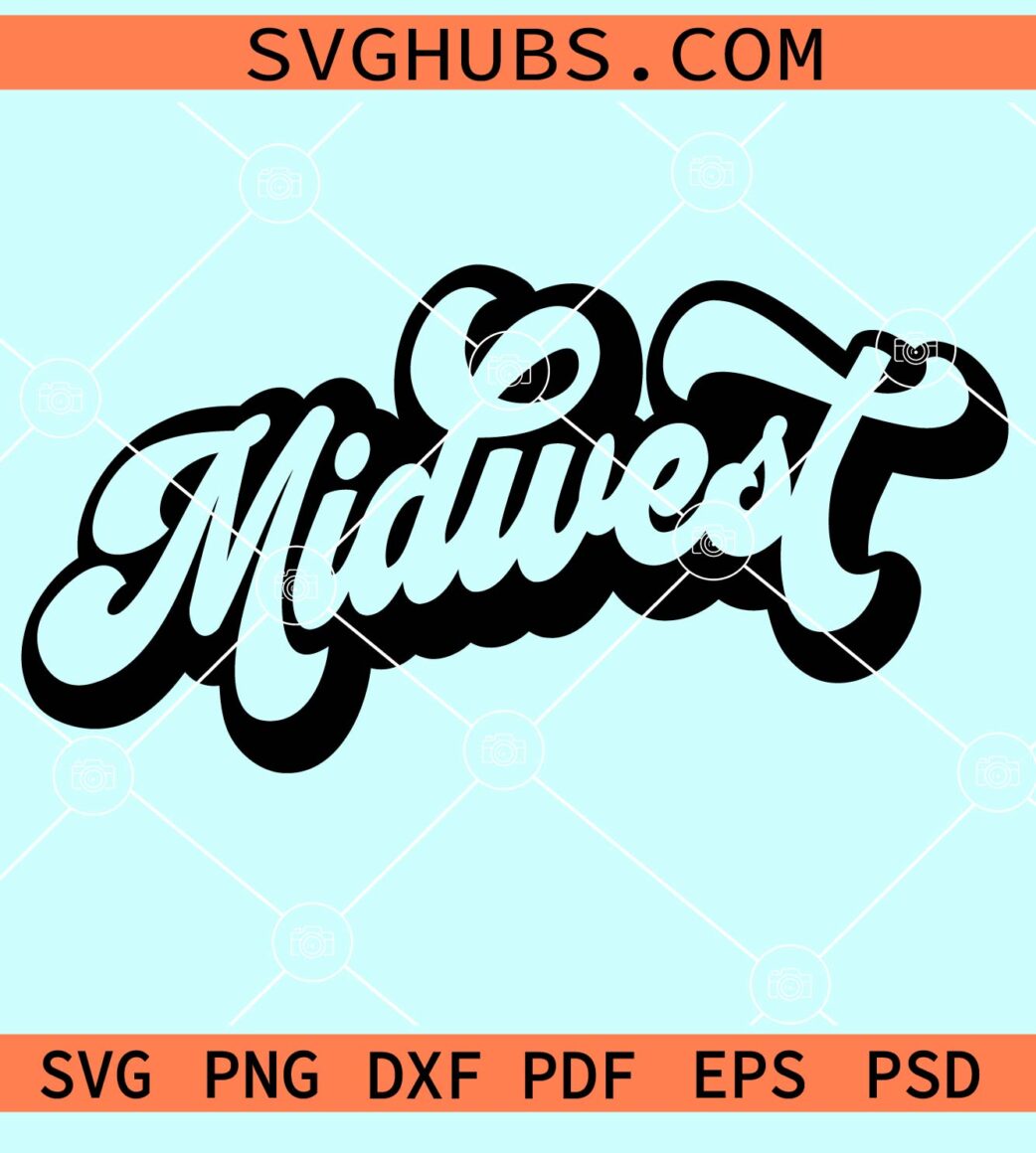 Retro Midwest svg, Midwest apparel svg, Iowa svg, Midwest shirt svg ...
