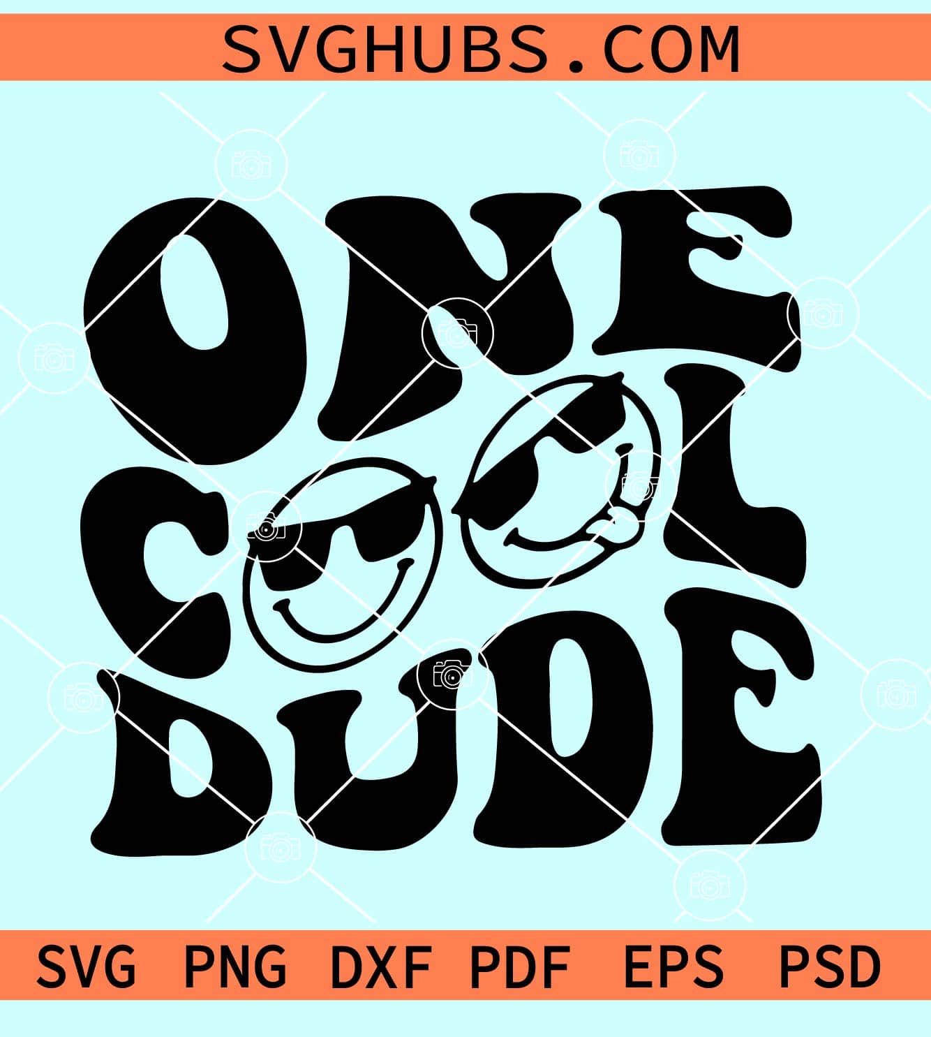 One Cool Dude SVG, Kids shirt Svg, Retro wavy letters svg, Toddler svg ...