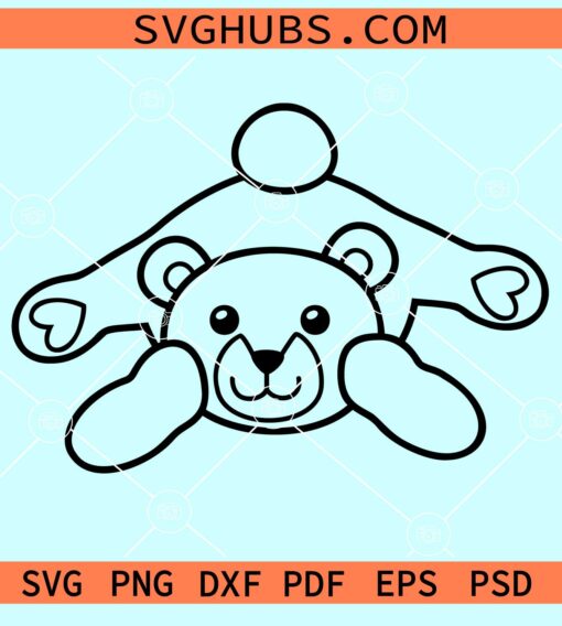 Teddy bear clipart svg, Bear outline svg, Cute Bear svg, Teddy Bear SVG ...