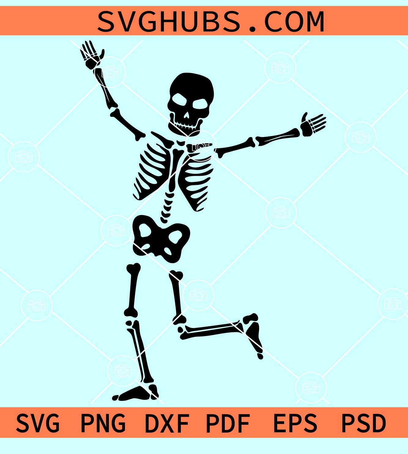 Halloween skeleton dabbing svg, halloween skeleton vector svg, Funny ...
