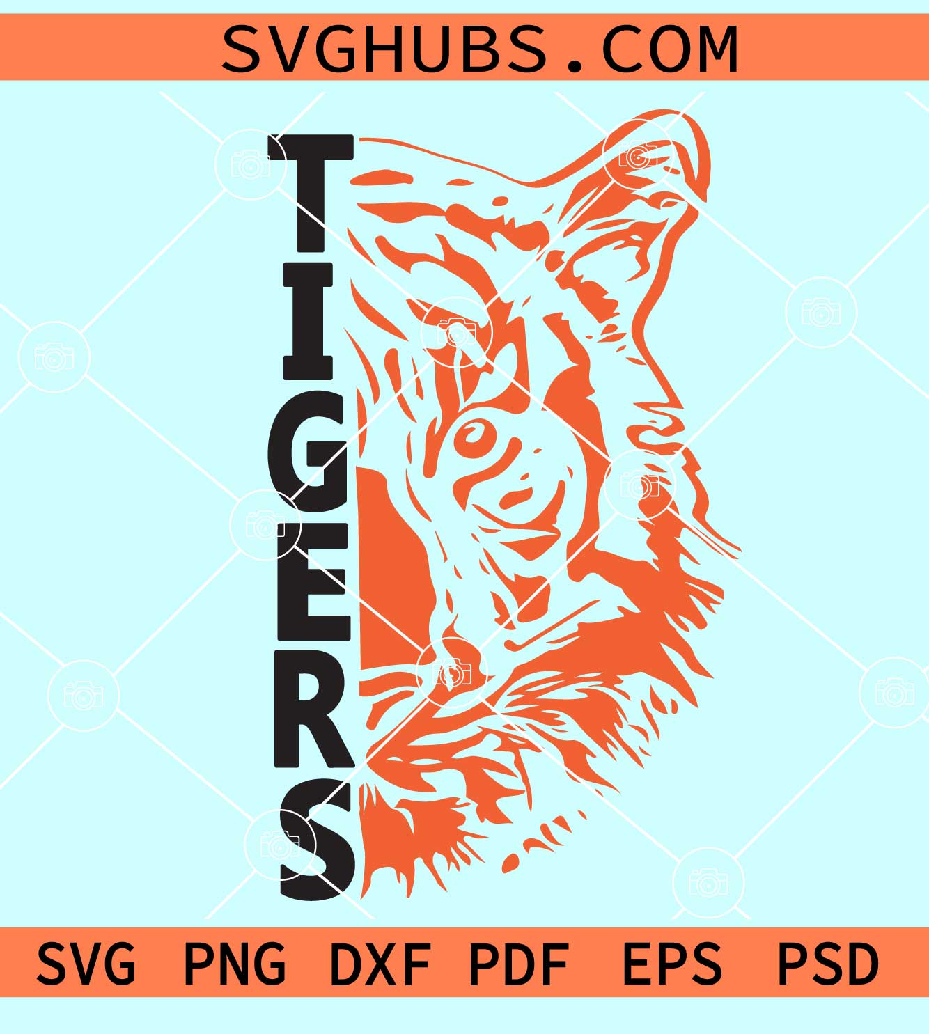 Tiger head football svg – SVG HUBS