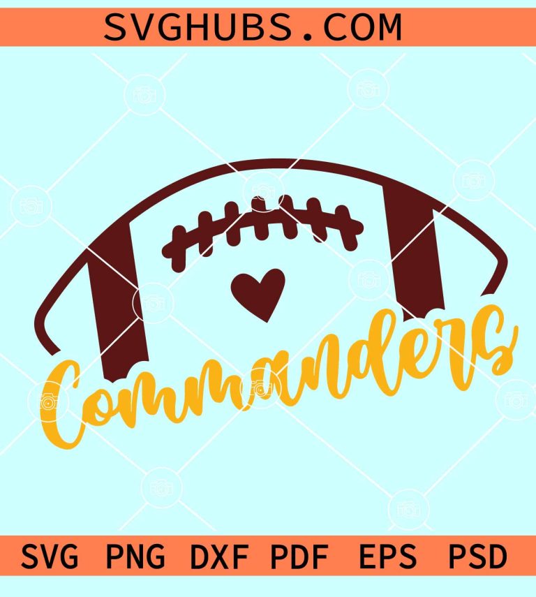 Commanders Football SVG, Commanders svg, football shirt svg