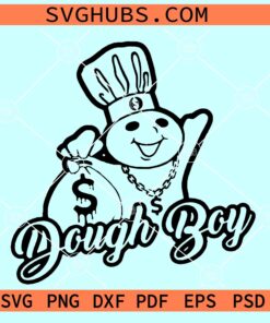 Dough boy with money bag svg - SVG HUBS