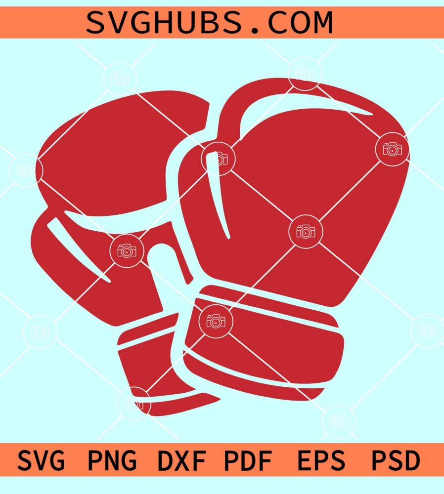Gloves SVG Files, Gloves Silhouette, Boxing Gloves SVG, Red Gloves SVG