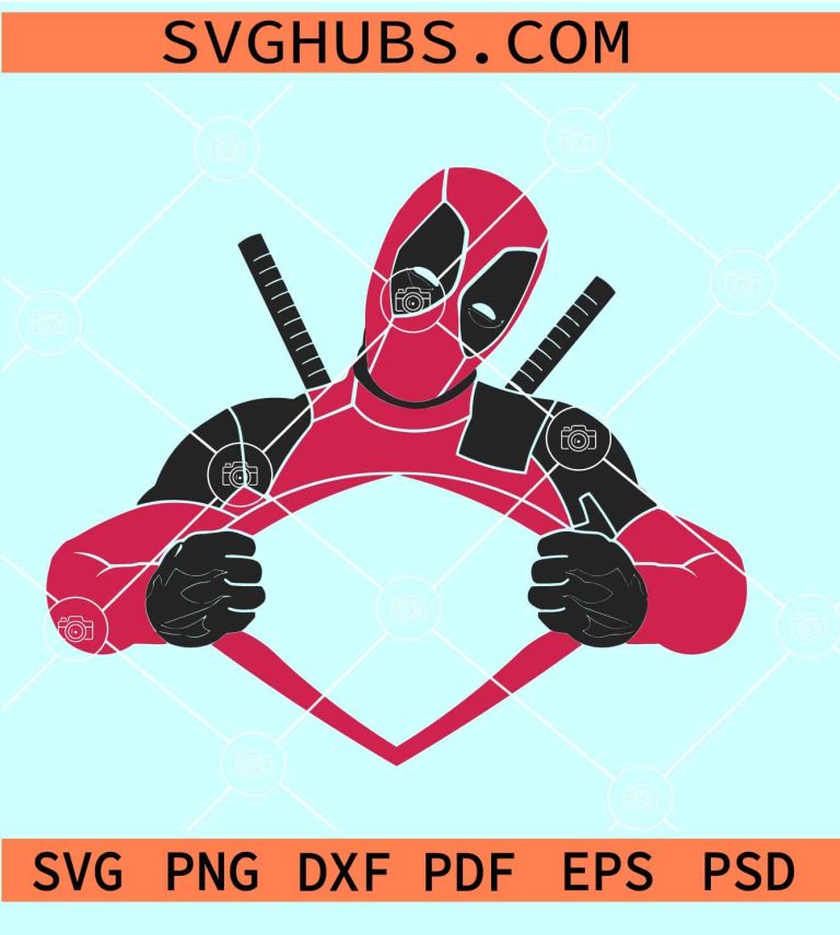 Deadpool ripped shirt SVG, Super Hero SVG, Deadpool SVG, Deadpool SVG ...