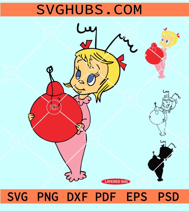 Cindy Lou Who Svg, Christmas Girl SVG, Whiville Christmas SVG, Grinch ...