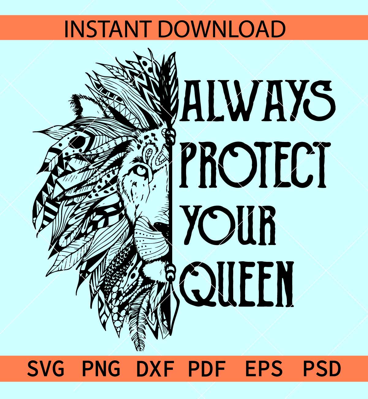 Always protect your queen svg, Lion Face always protect your queen SVG ...