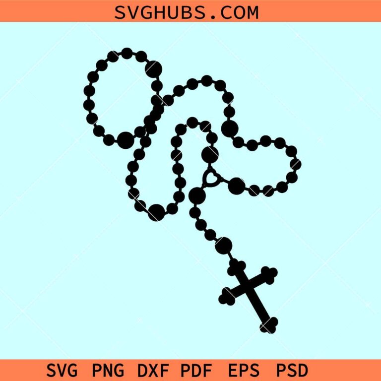 Rosary Catholic SVG, rosary cross svg, Catholic rosary svg, rosary ...
