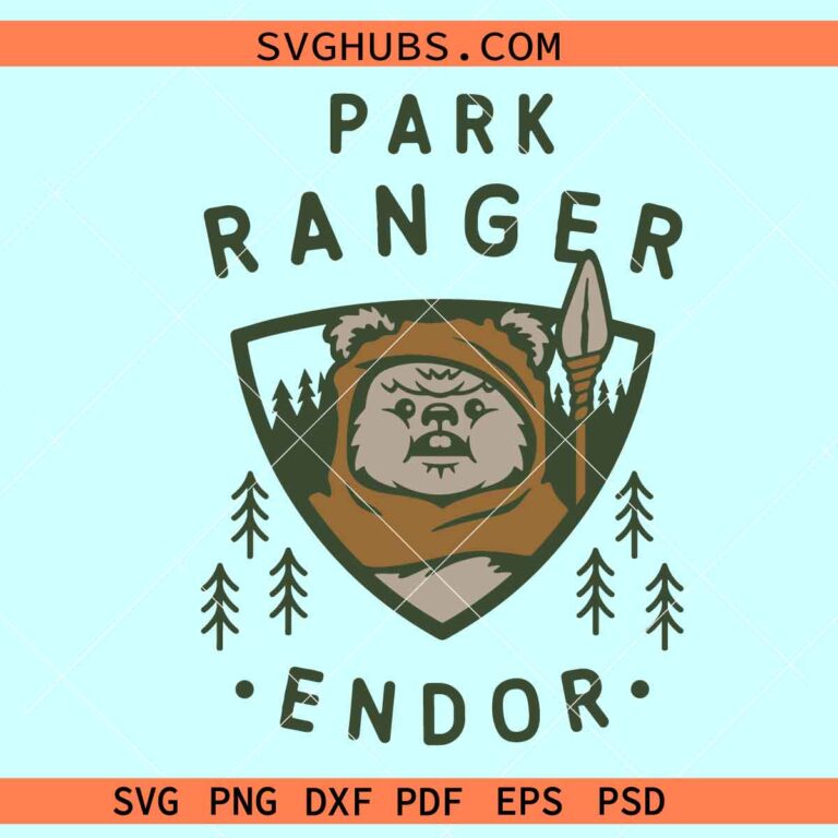 Endor Park Ranger SVG, Star Wars svg, Star Wars Ewok svg