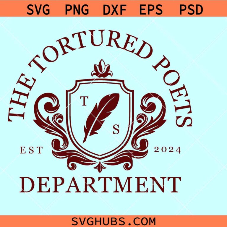 The Tortured Poets Department Crest SVG, TTPD Svg, Taylor Swift Album Svg