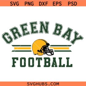 Green Bay Football Svg, Green Bay Packers Logo SVG, Packers Football SVG