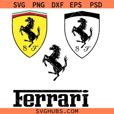 Ferrari logo svg, Ferrari logo Bundle svg, Ferrari svg, Ferrari car ...