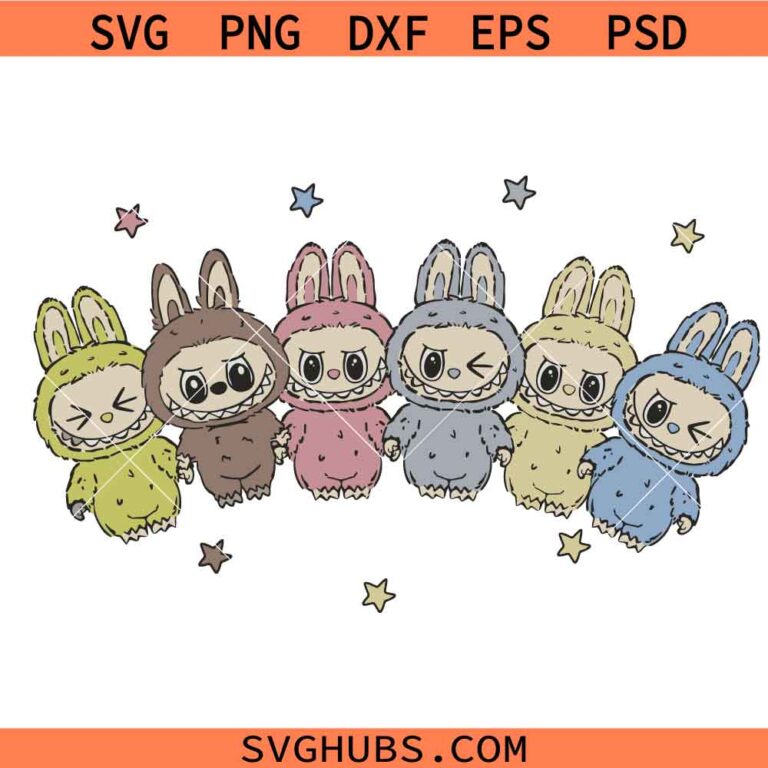Labubu Characters SVG, Labubu Svg, Labubu Lovers Svg, Lovely Labubu ...