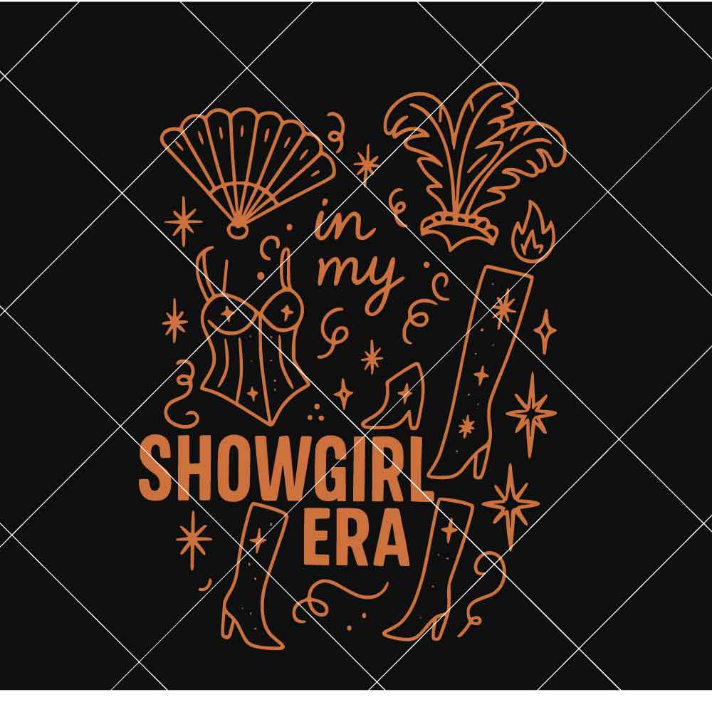 In my showgirl era SVG PNG, Showgirl life SVG, Orange showgirl svg ...