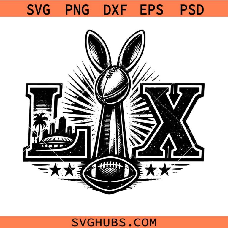 Bad Bunny Super Bowl Svg, Bad Bunny Football Halftime Svg