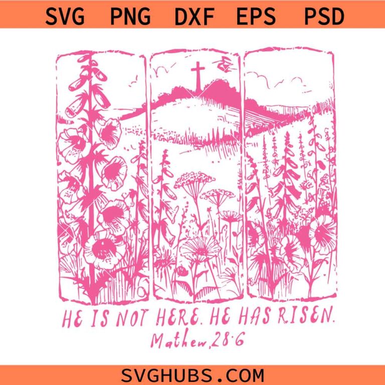 He is Not Here He has Risen svg, He is Risen Spring Easter svg, Easter ...
