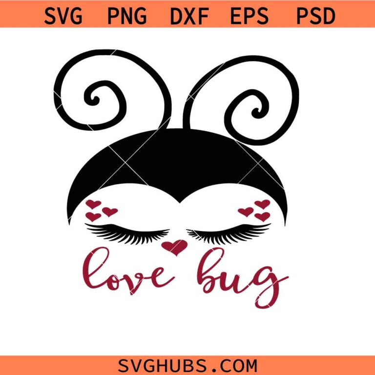 Little love bug svg, love ladybug svg, ladybug svg, valentines day svg ...