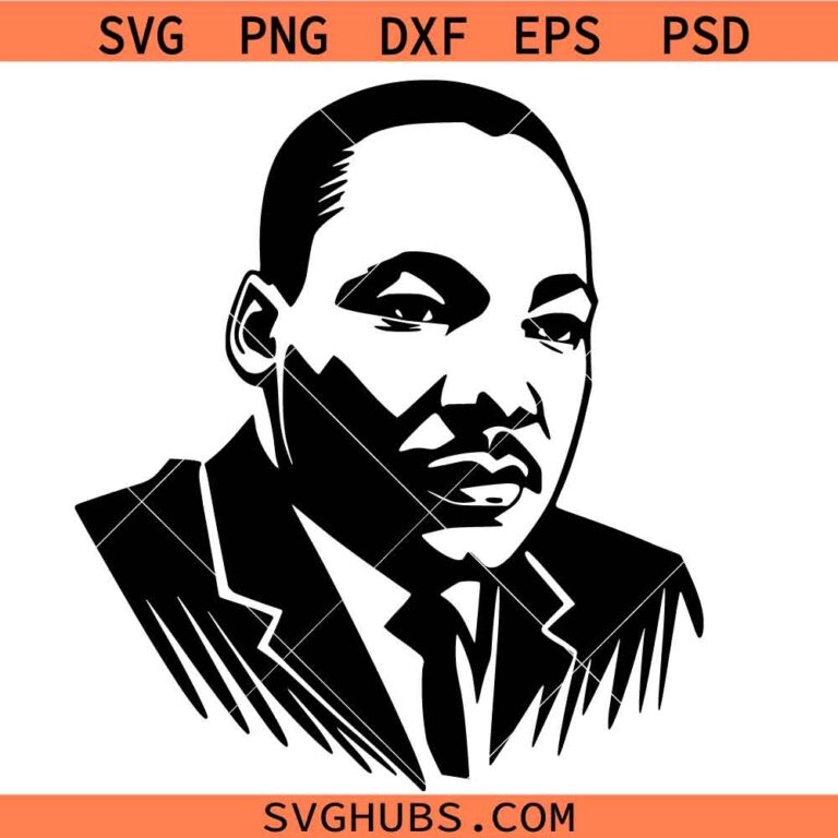 Martin Luther King Jr. Svg, MLK Svg, Black History Month Svg