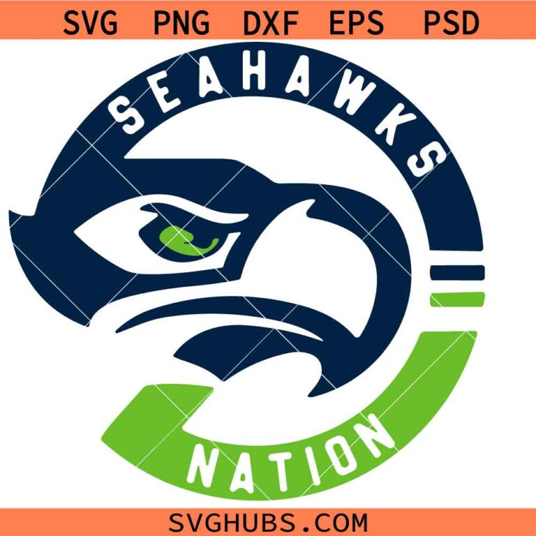 Seahawks Nation Logo SVG, Seahawks Nation Svg, Seattle Football Hawk ...
