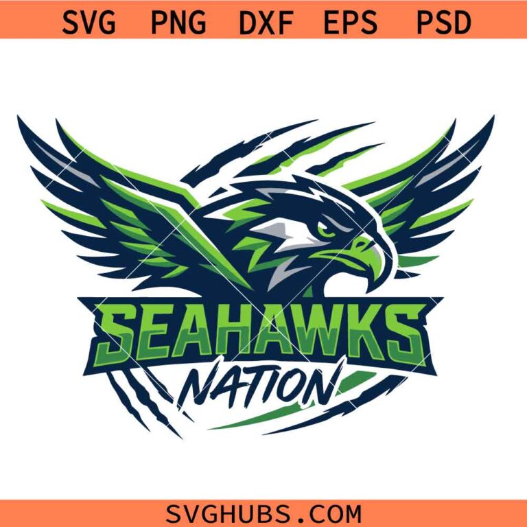 Seahawks Svg, Seahawks Football Svg, Seahawks Nation Svg, Seahawks Head Svg